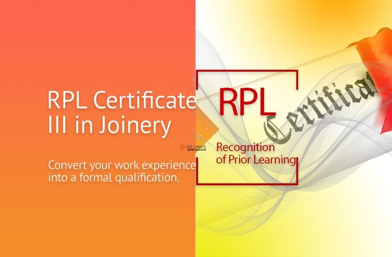 RPL Program in Australia | Trade Certificate III in Joinery
